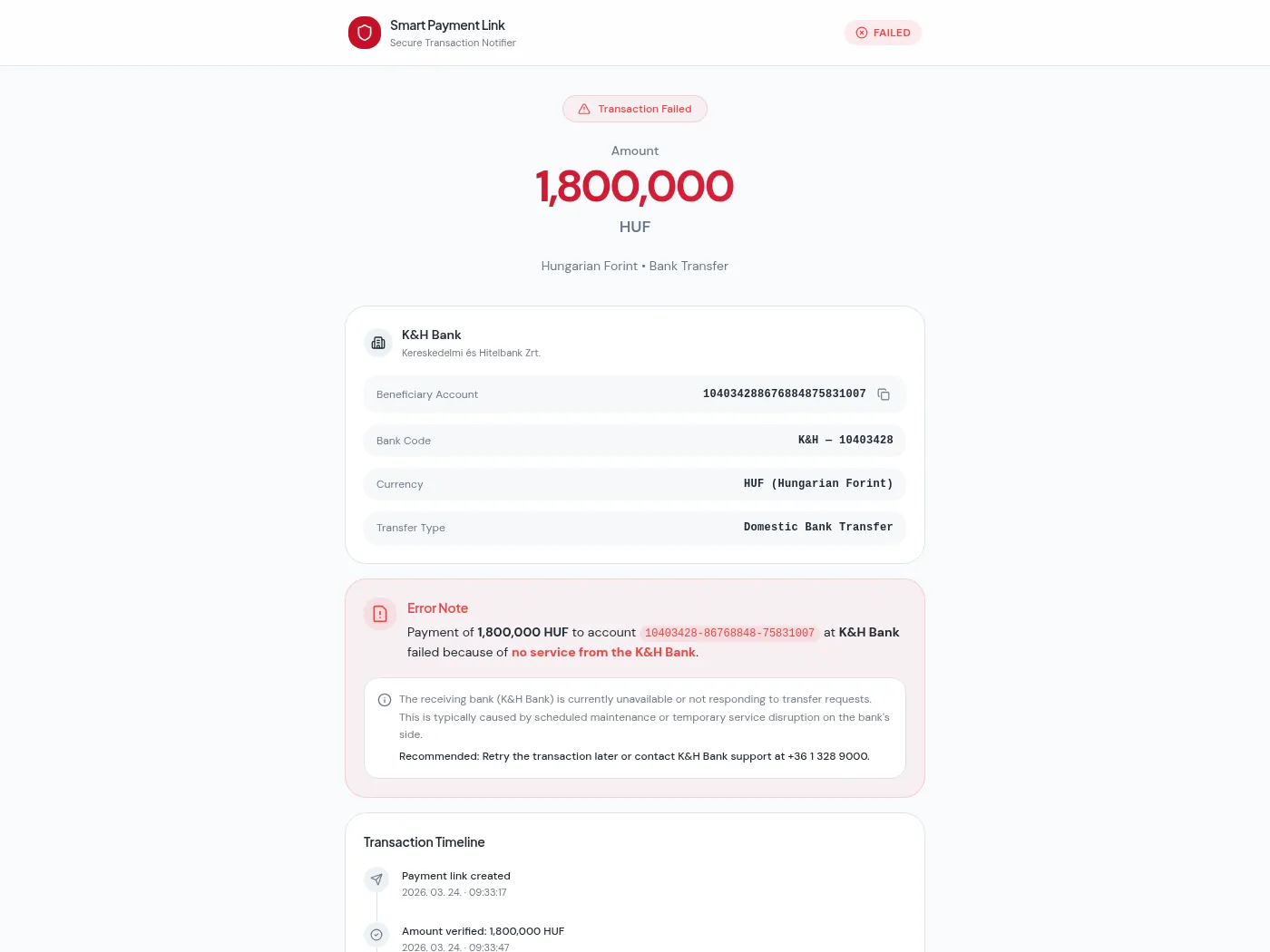 Smart Payment Link Notifier