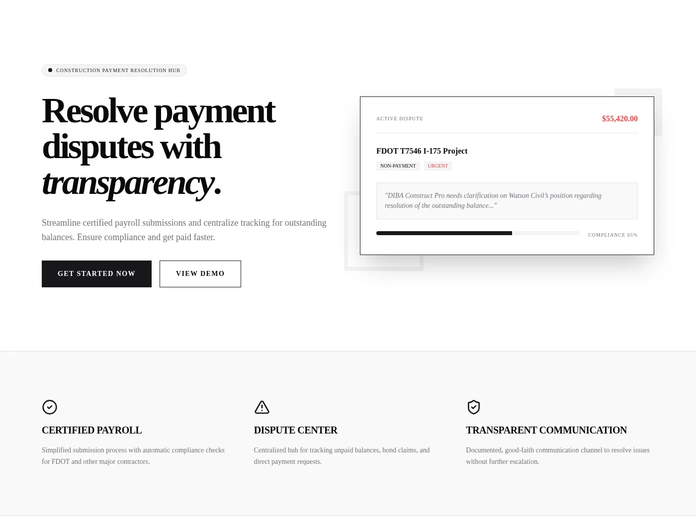 Construction Payment Resolve
