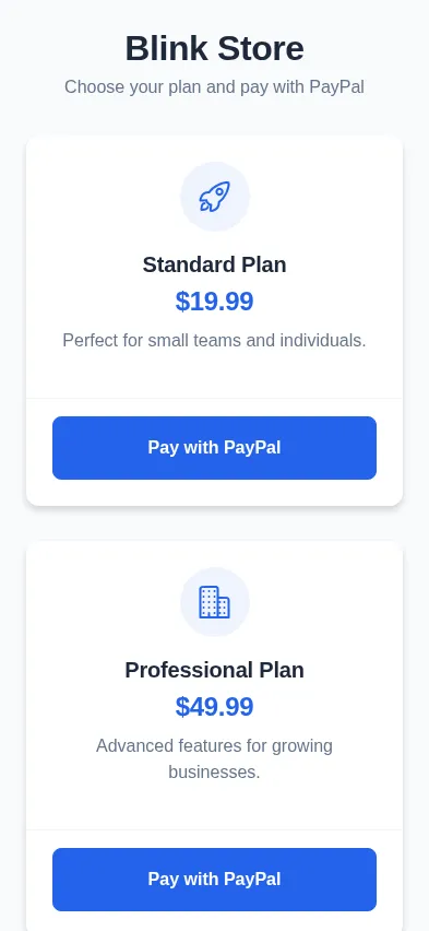 PayPal Payment Integrator