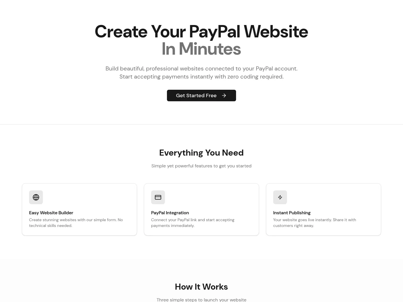 PayPal Website Builder