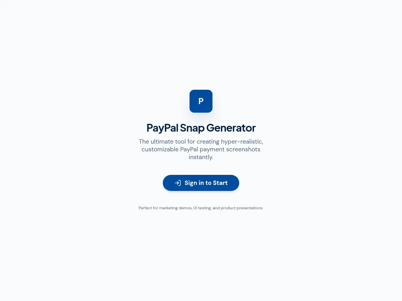 PayPal Snap Generator