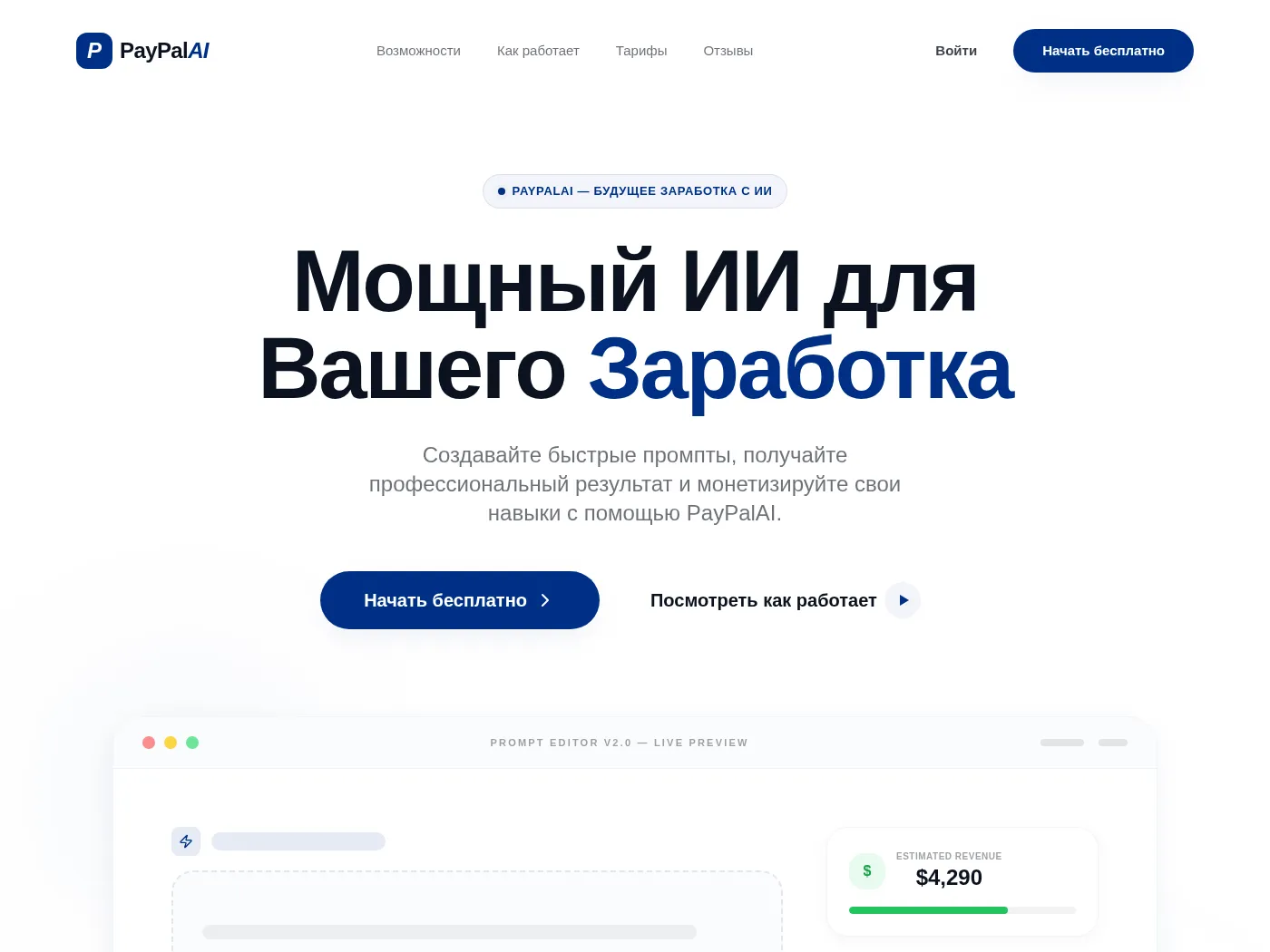 PayPalAI Promo Landing
