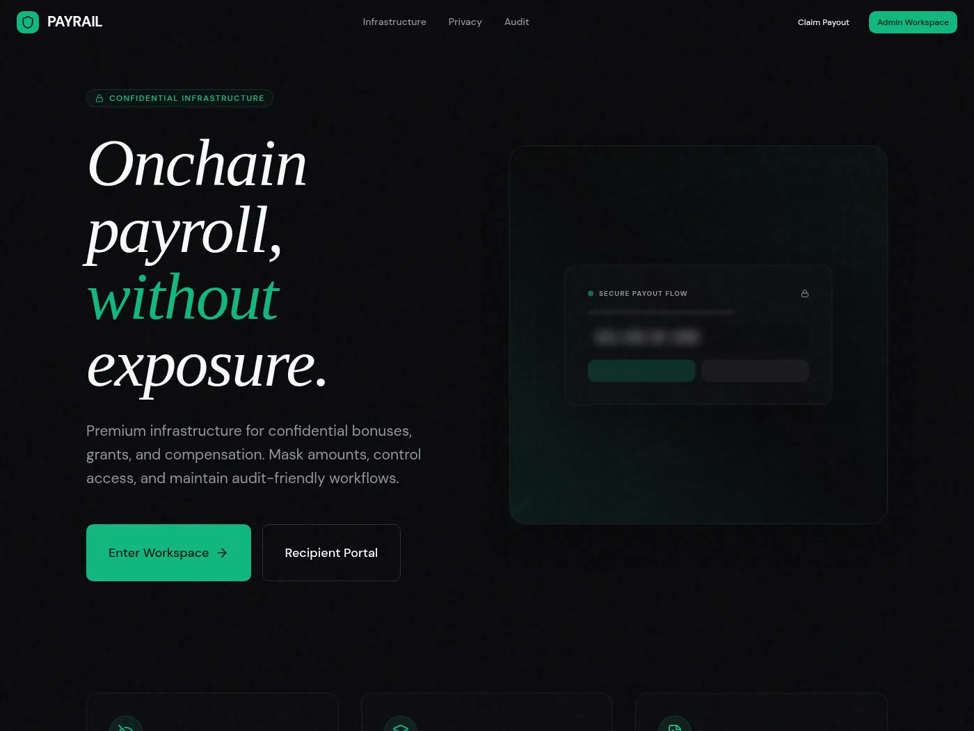 Payrail Confidential Suite