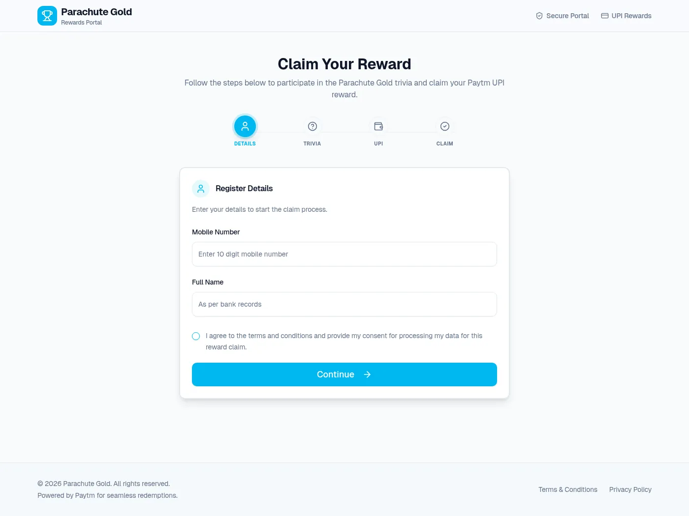 Paytm Claim Portal