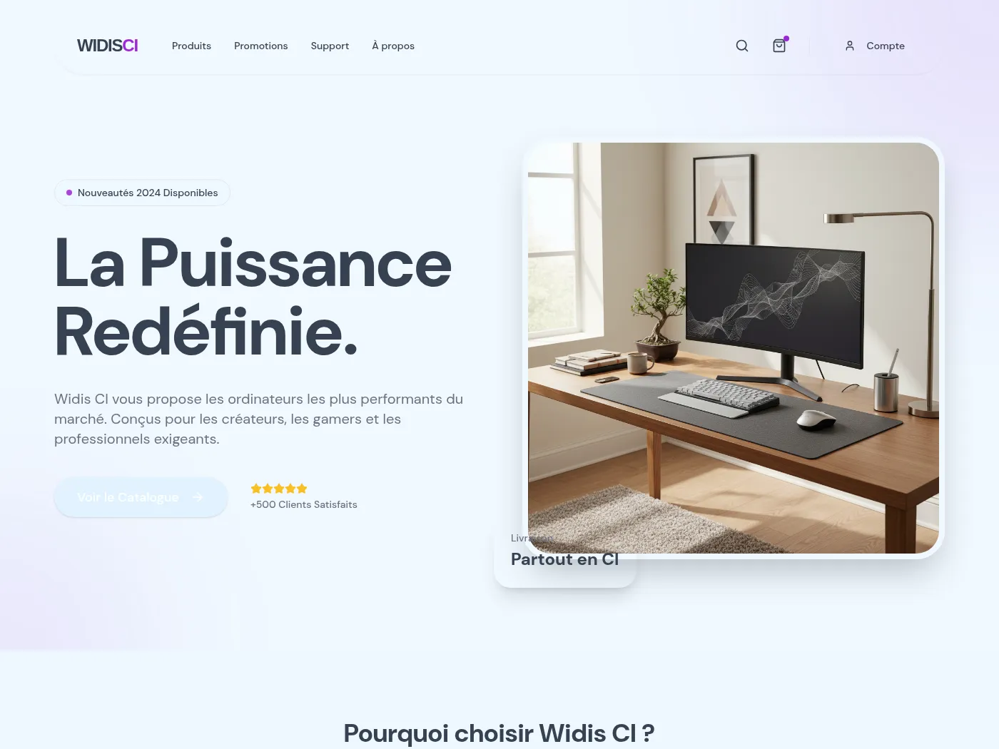 PC Shop Landing Page