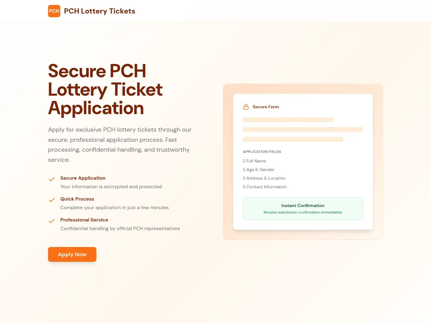 PCH Lottery Portal