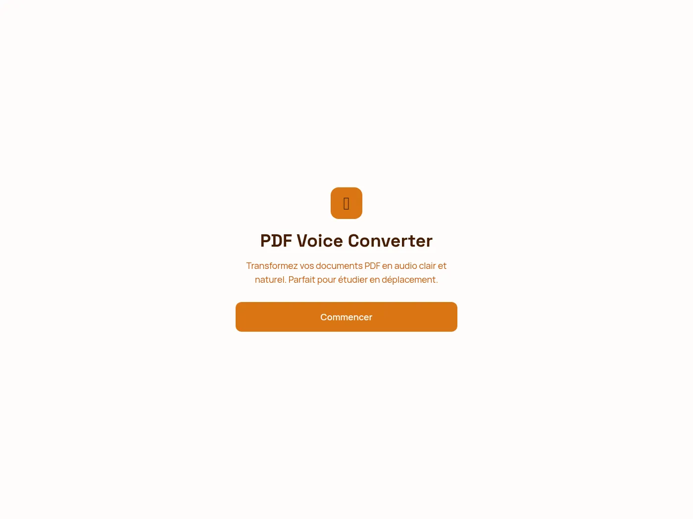 PDF Voice Converter