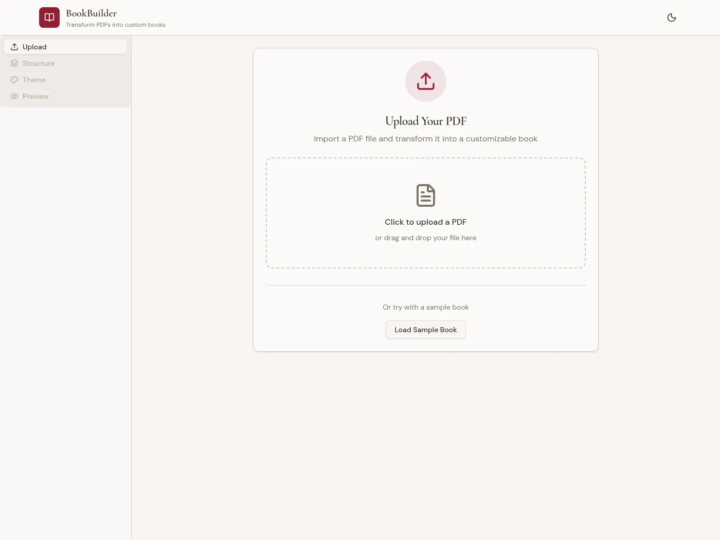 BookBuilder PDF App