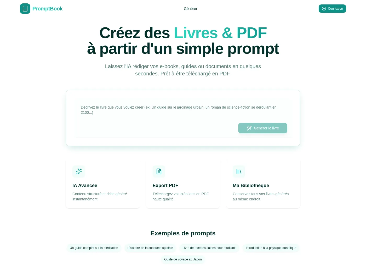 PromptBook PDF Generator