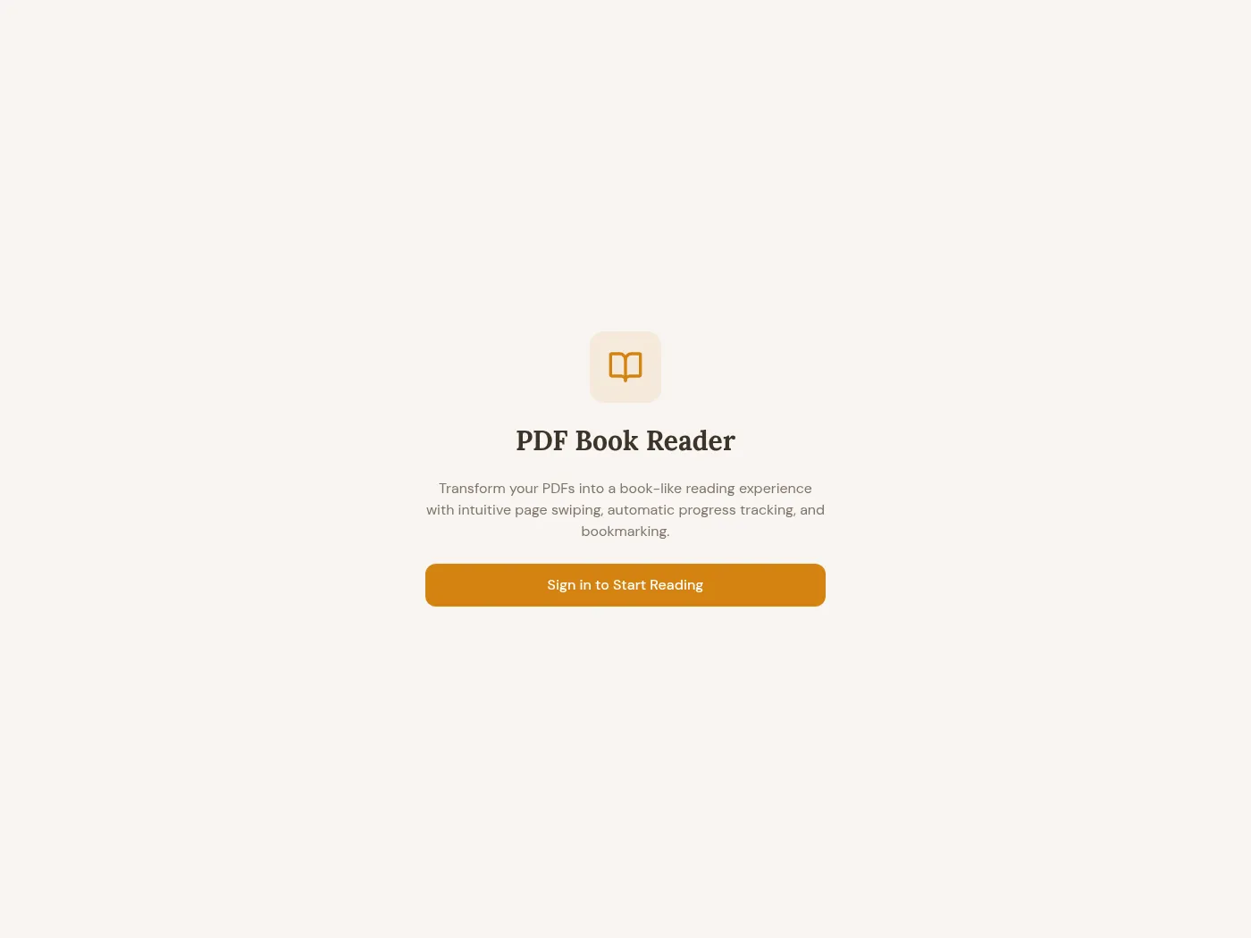 PDF Book Reader