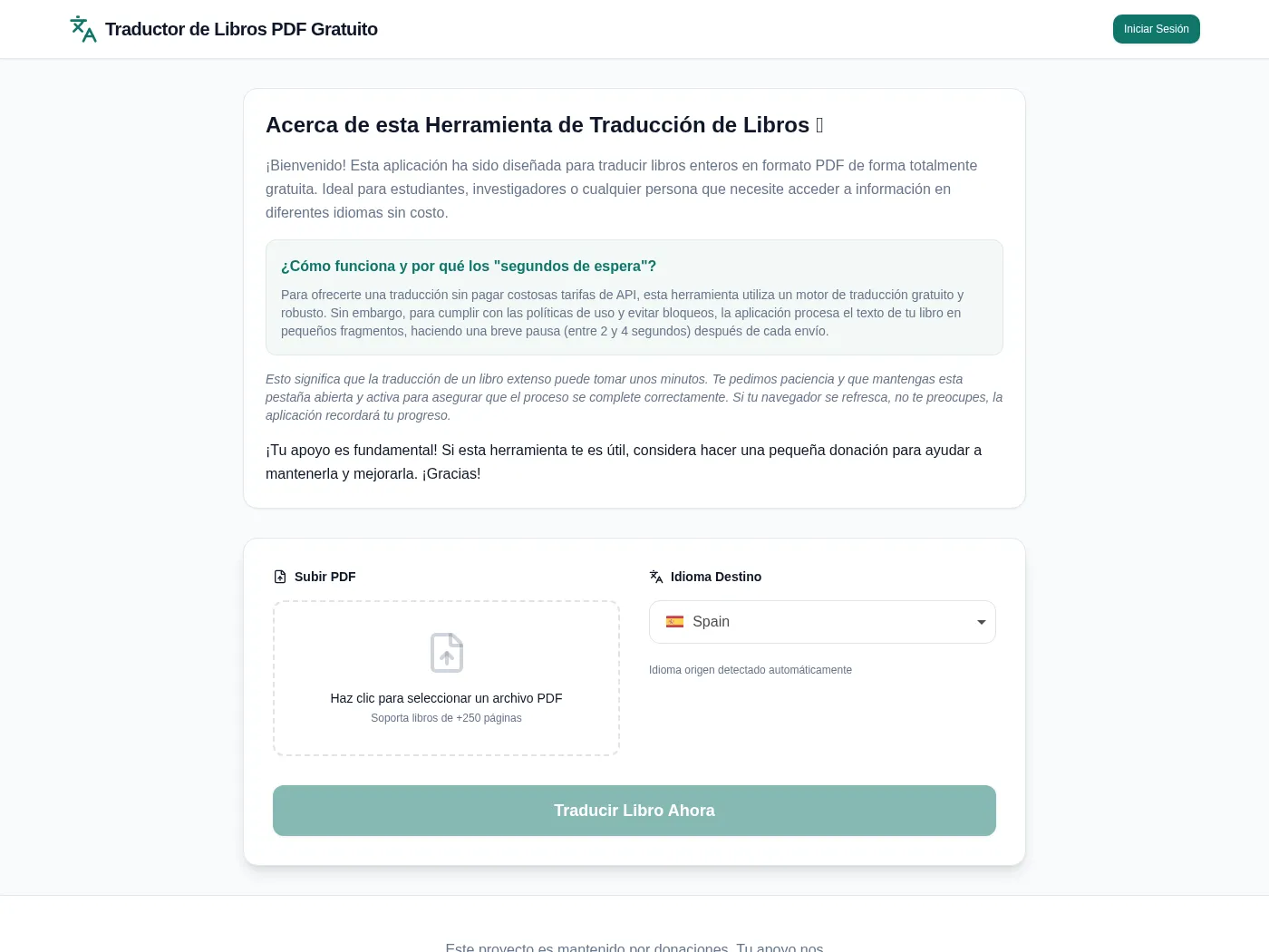 PDF Book Translator
