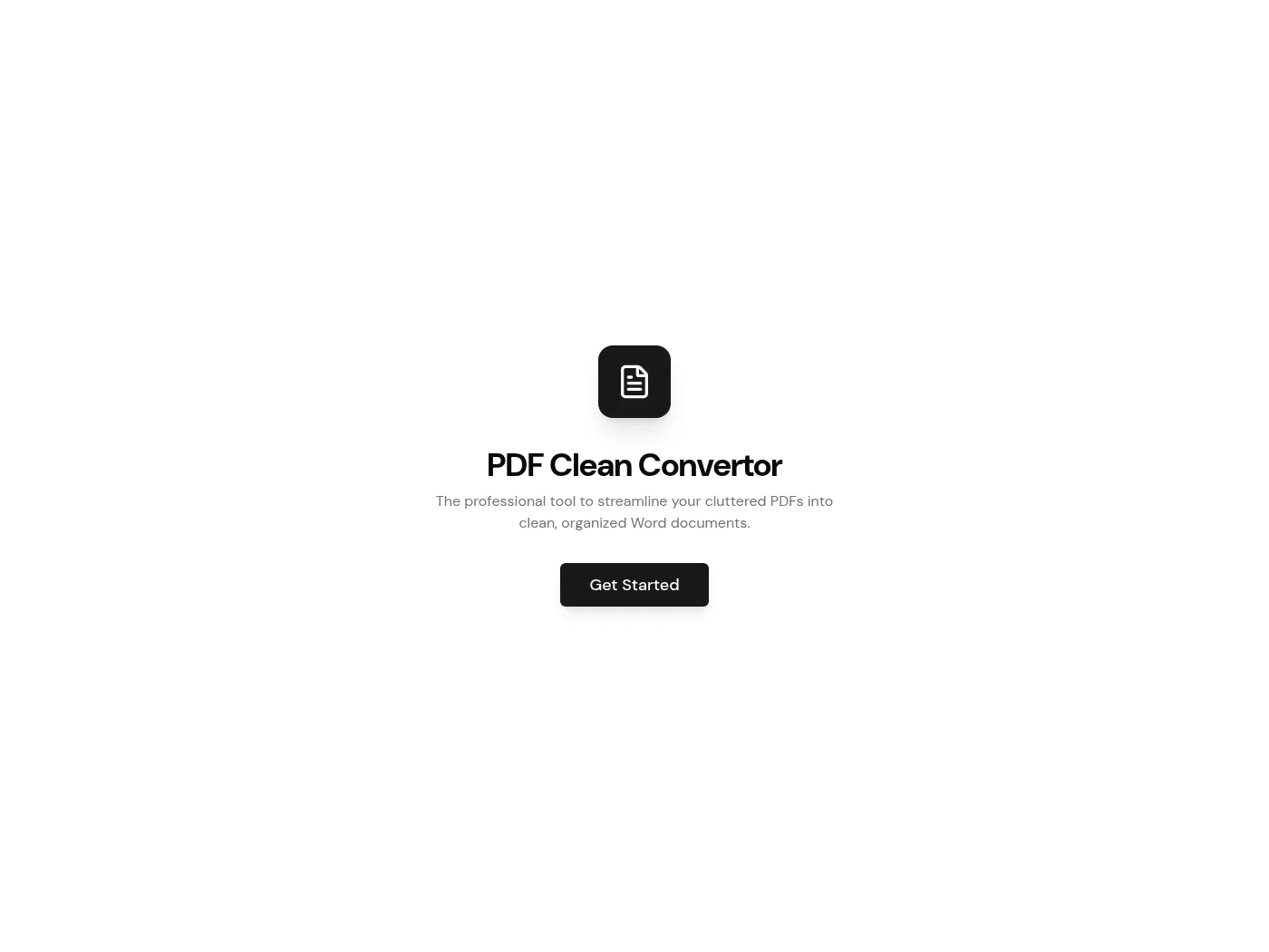 PDF Clean Convertor
