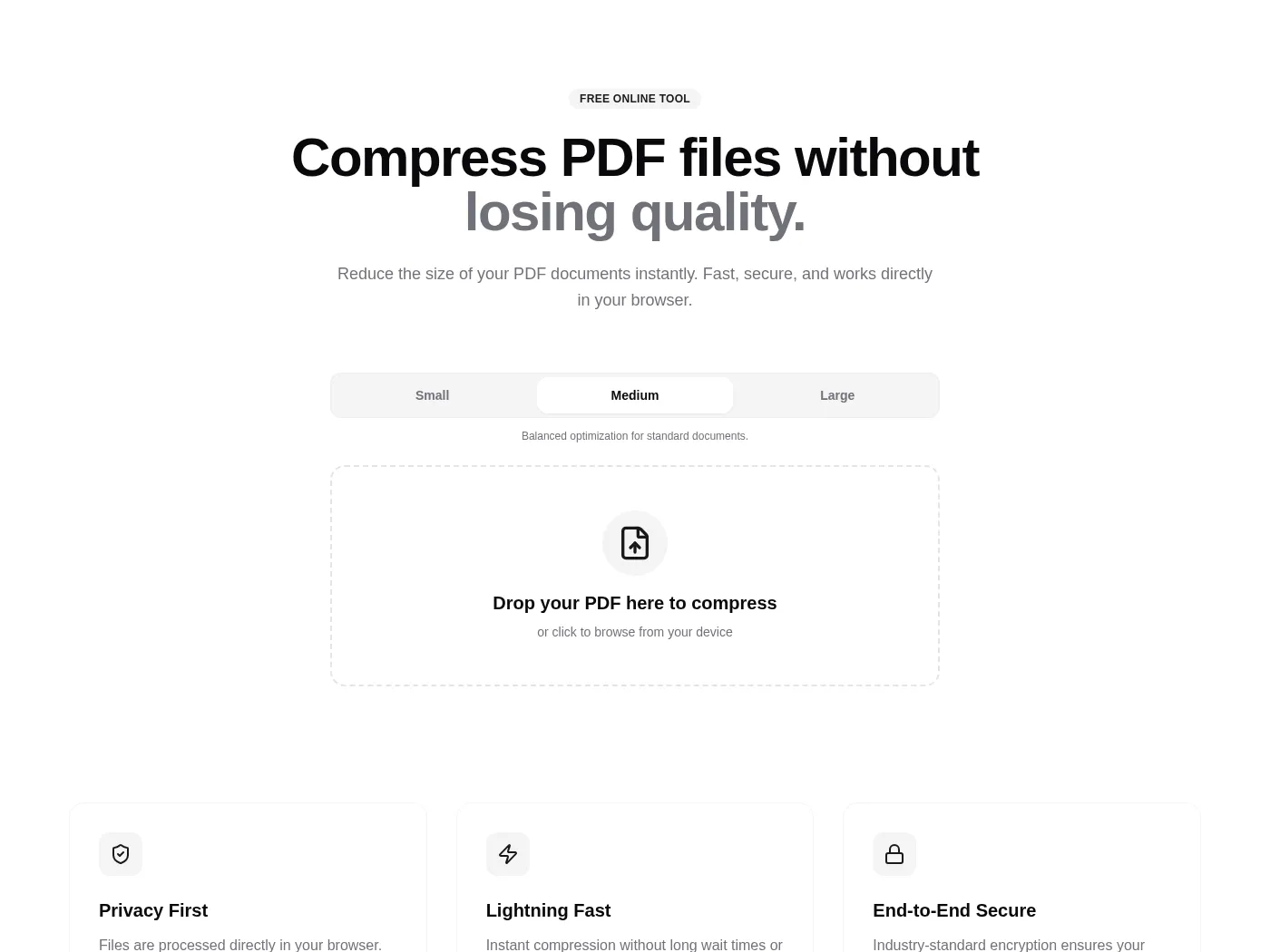 SnapPDF Compressor