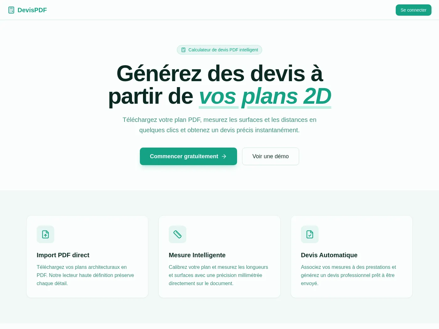 PDF Devis Calculator