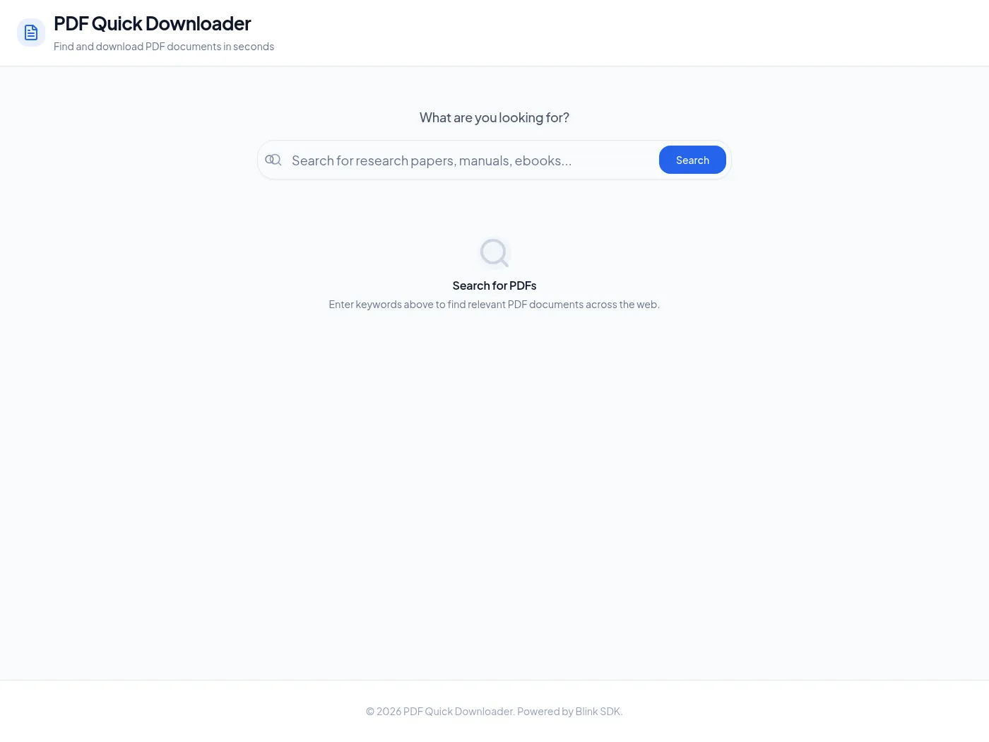 PDF Quick Downloader