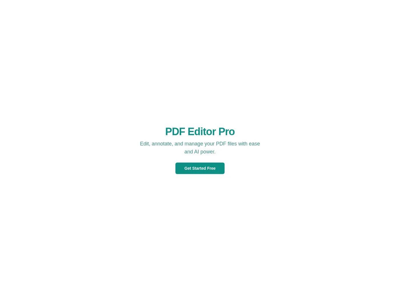 PDF Editor Pro