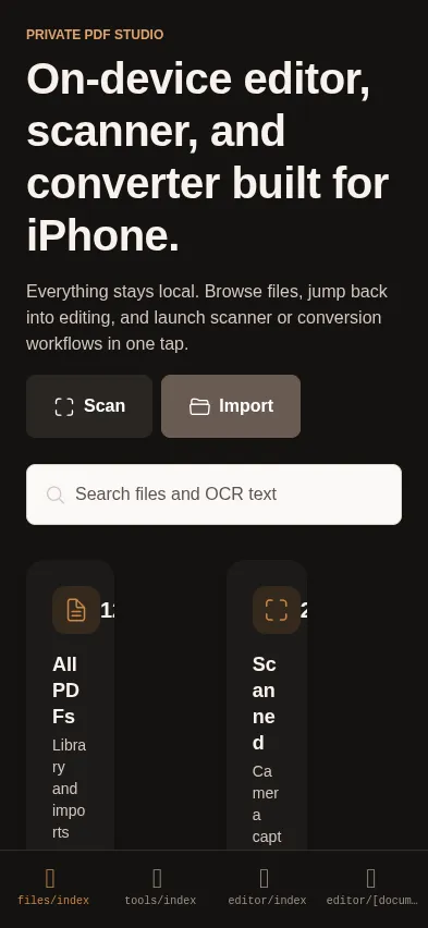 PDF Power Editor iOS