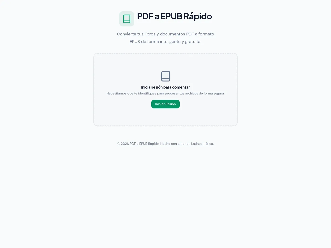 PDF a EPUB Rápido