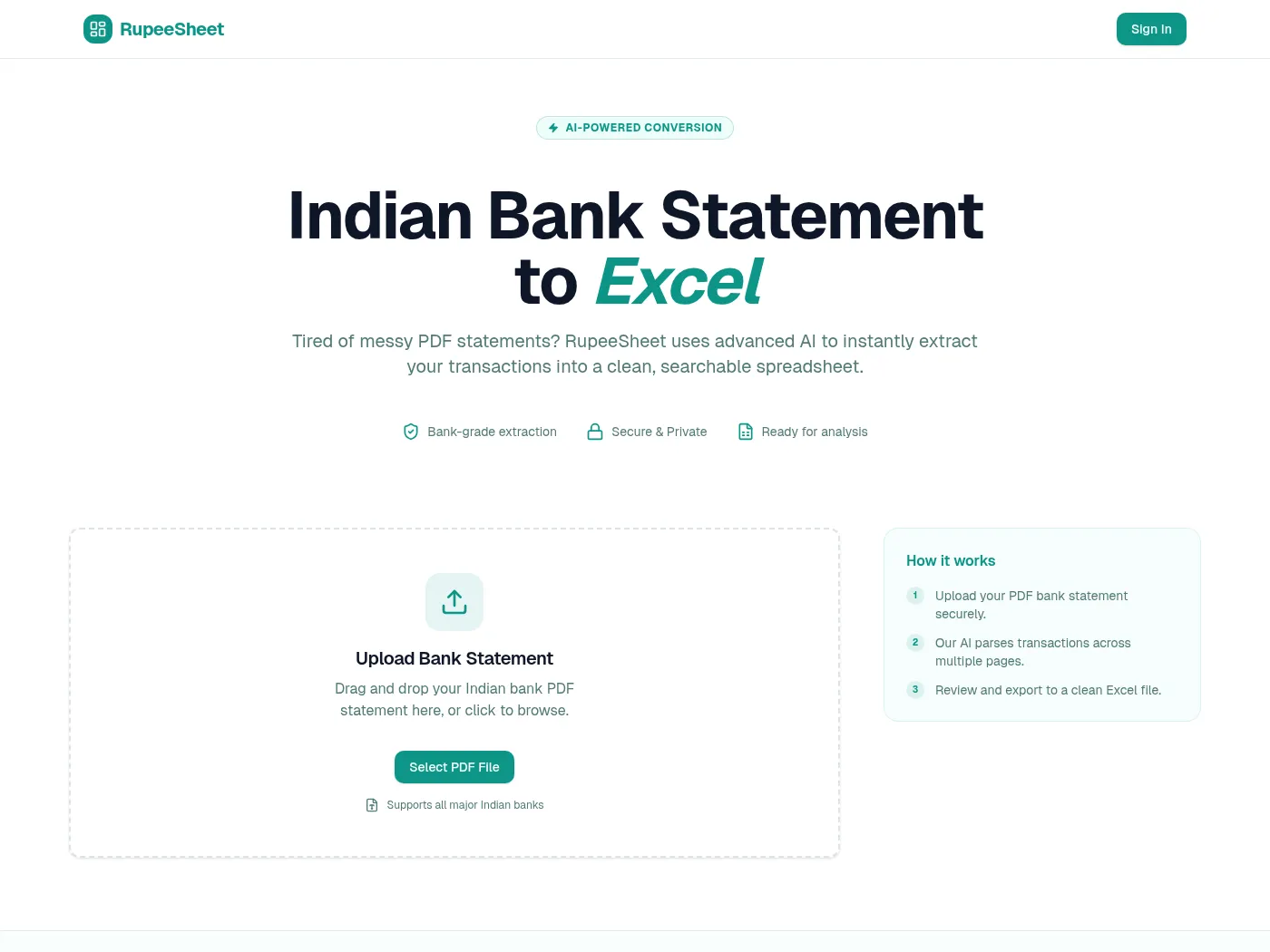 Bank Statement Converter