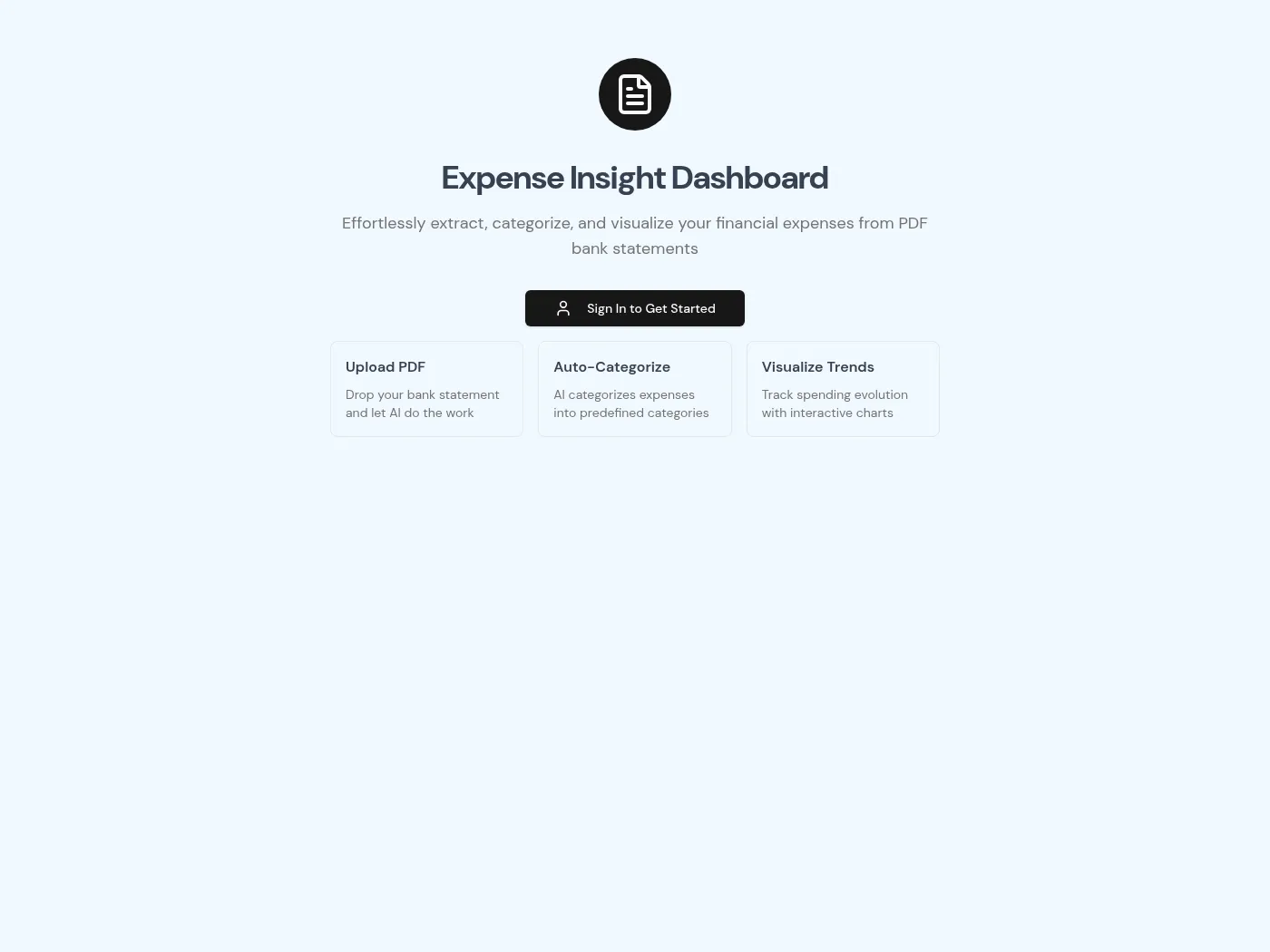 Expense Insight Dashboard