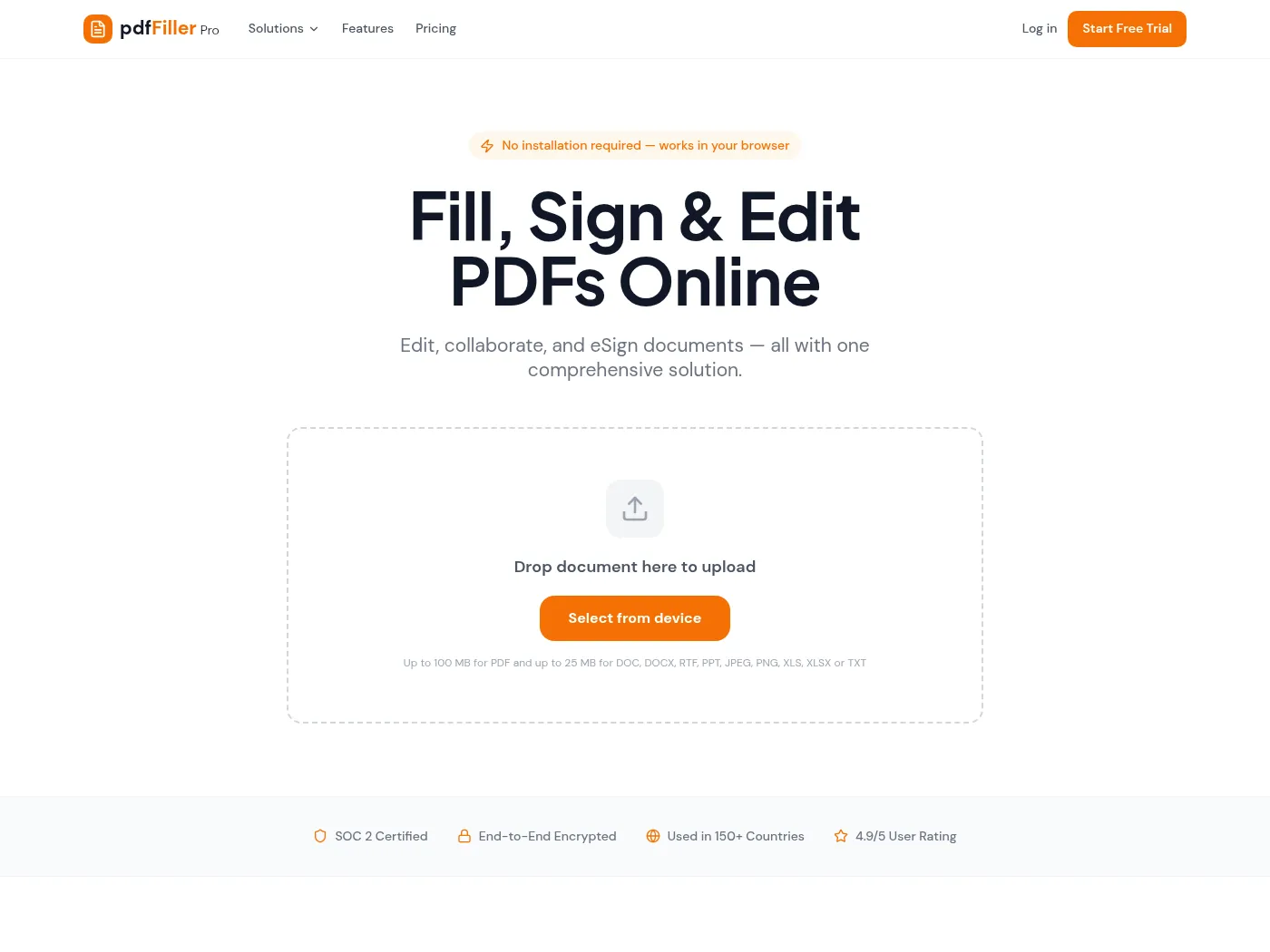PDF Filler Pro