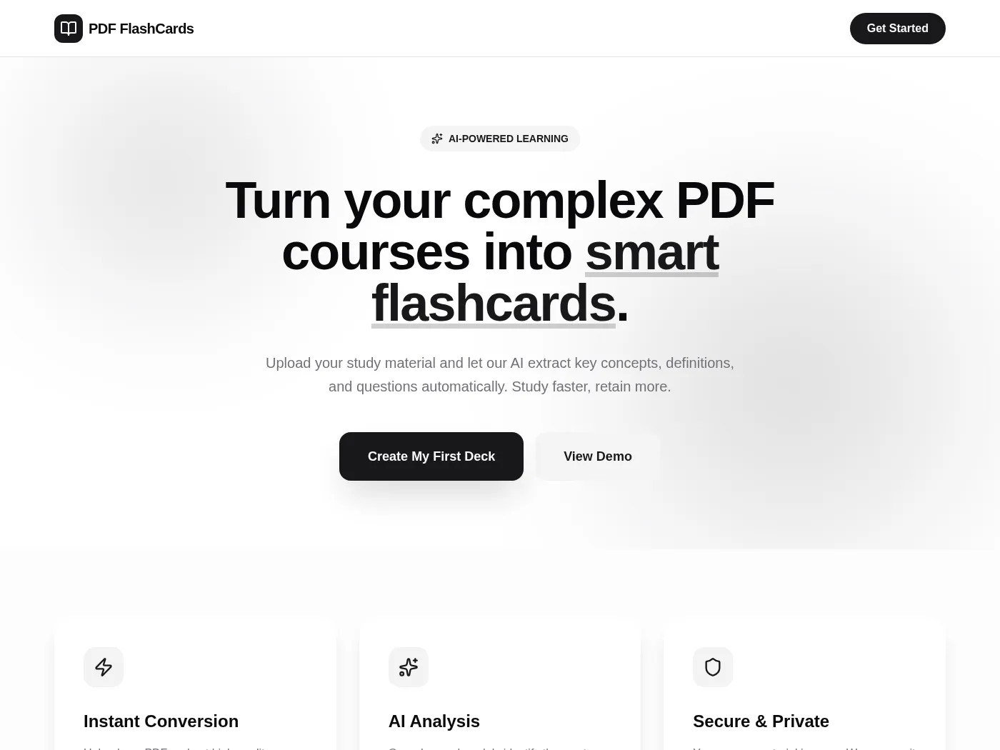 PDF FlashCard Generator