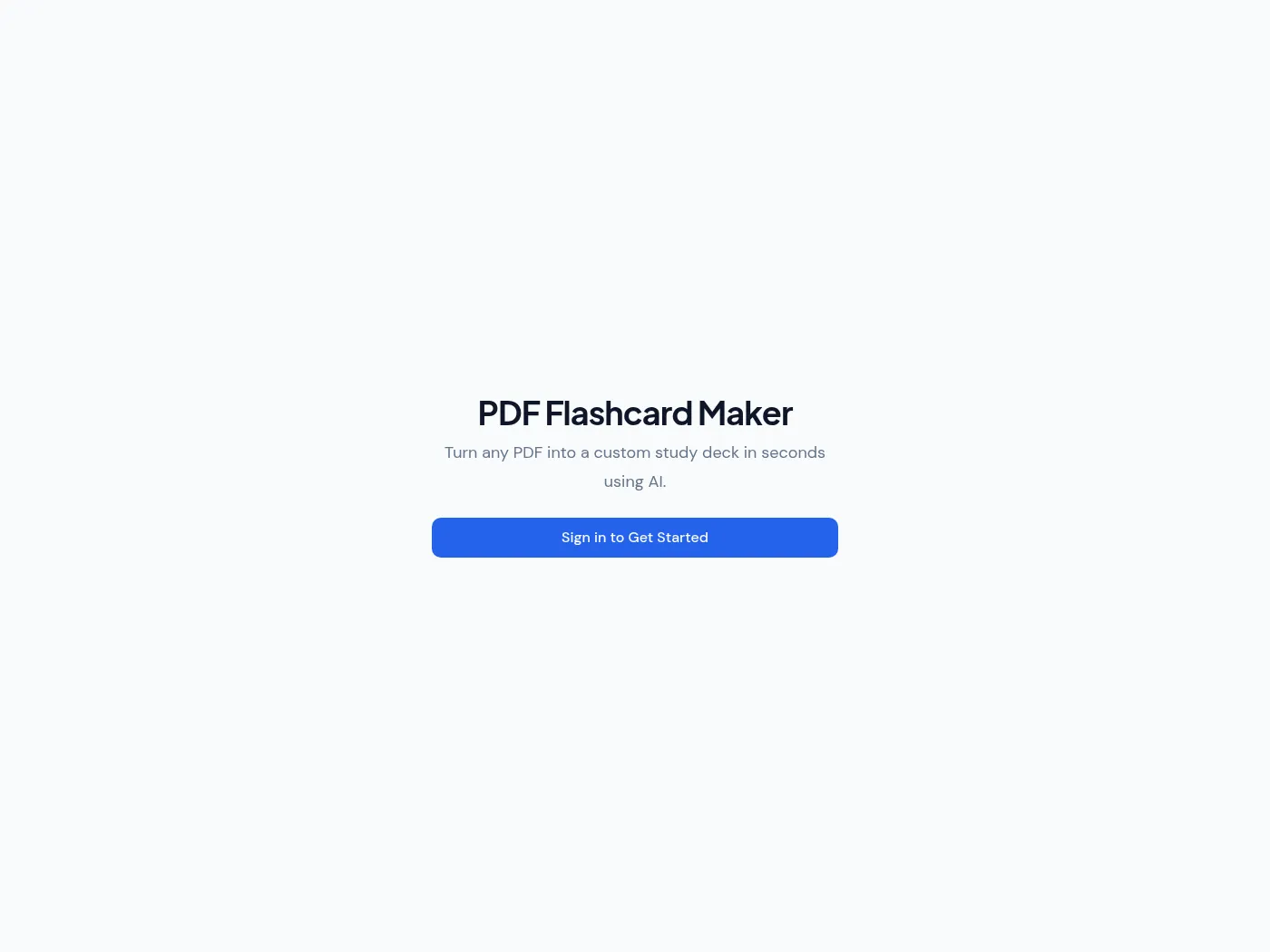 PDF Flashcard Maker