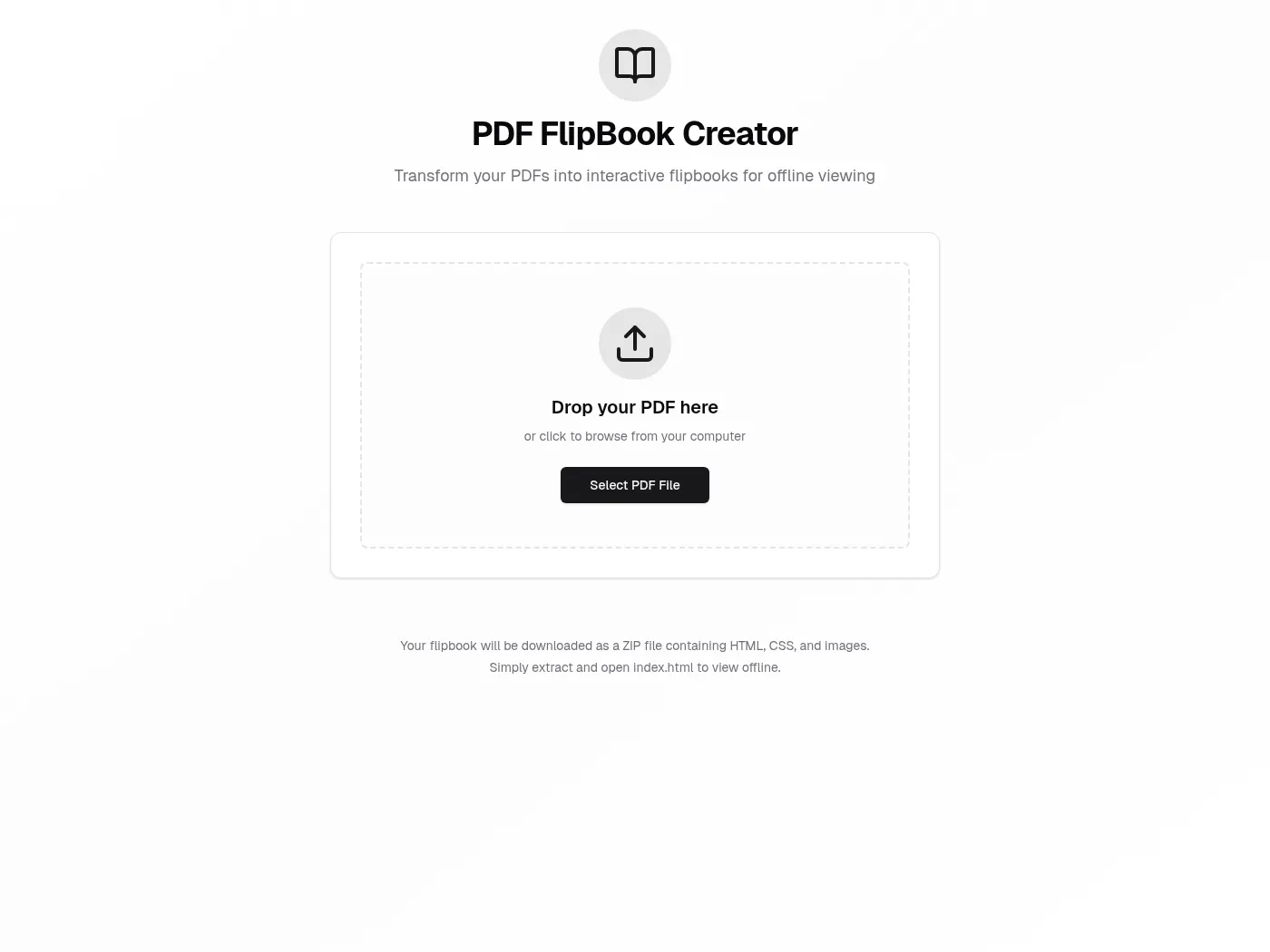 PDF FlipBook Creator