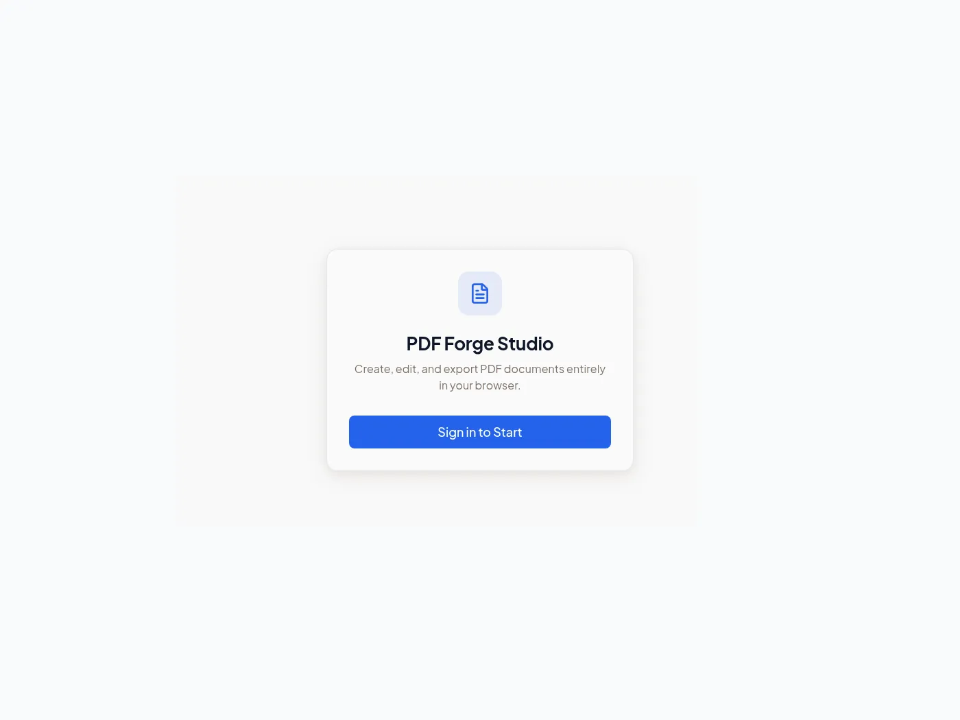 PDF Forge Studio