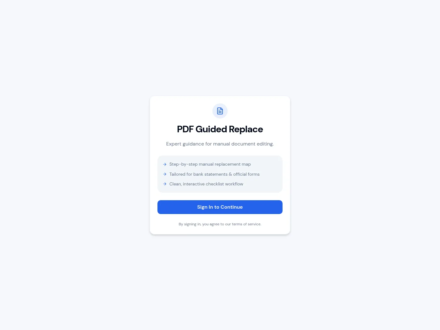 PDF Guided Replace