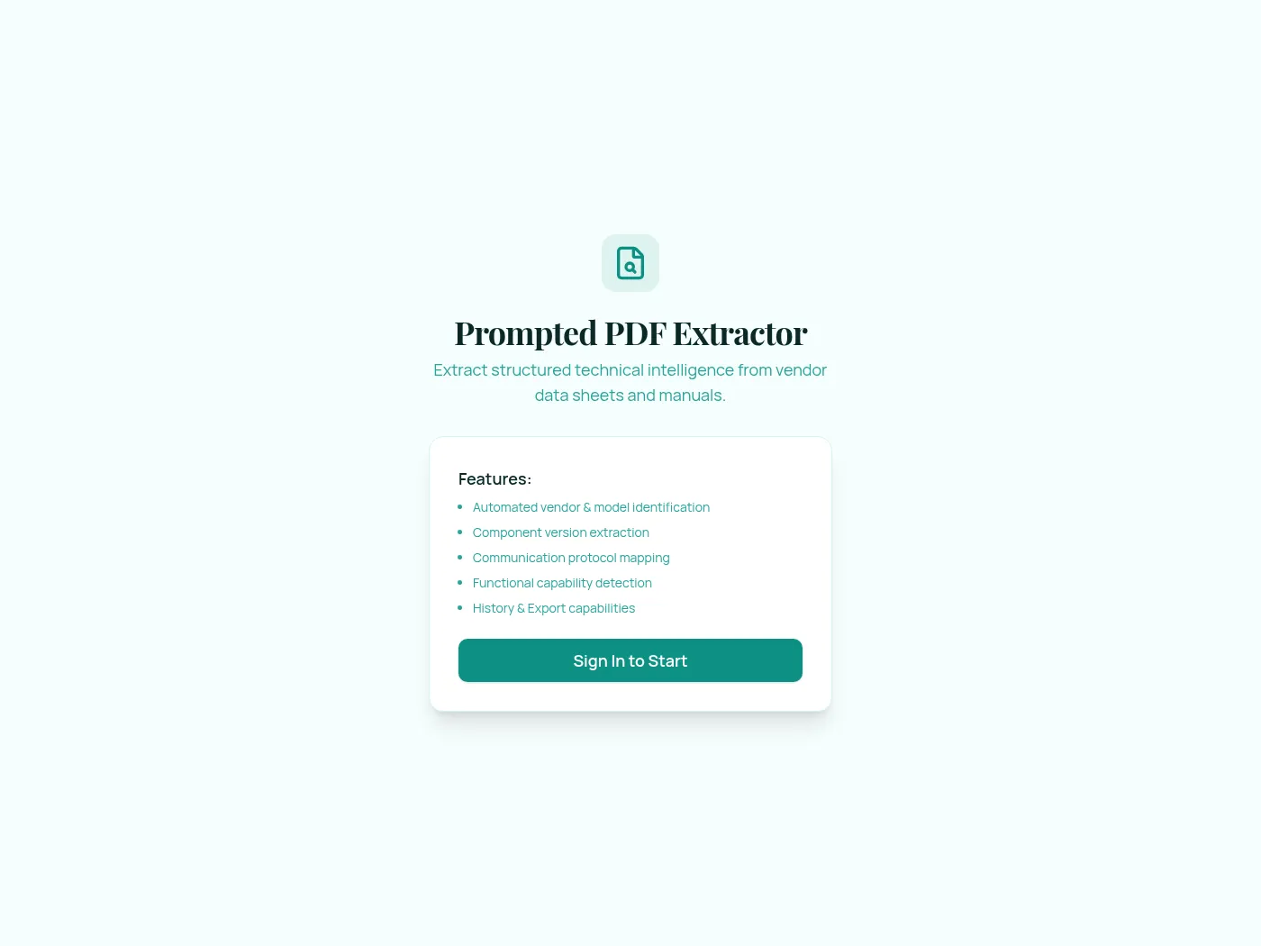 Prompted PDF Extractor