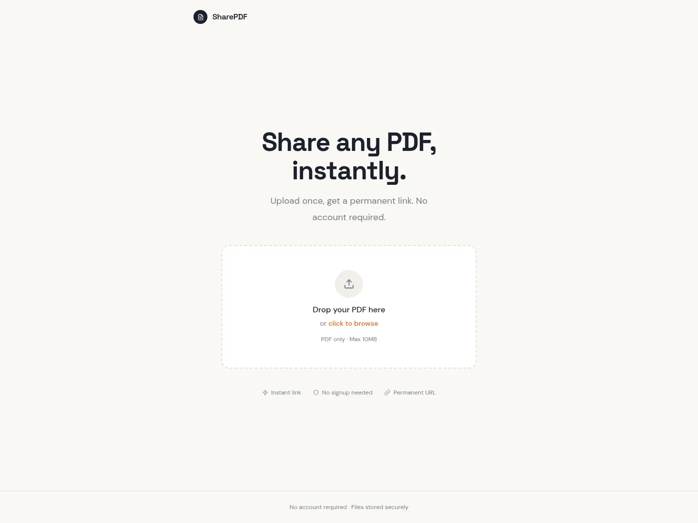 SharePDF Instant Link