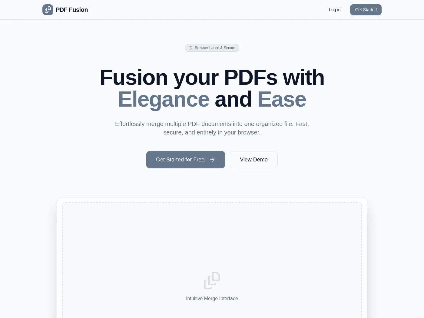 PDF Fusion Webapp