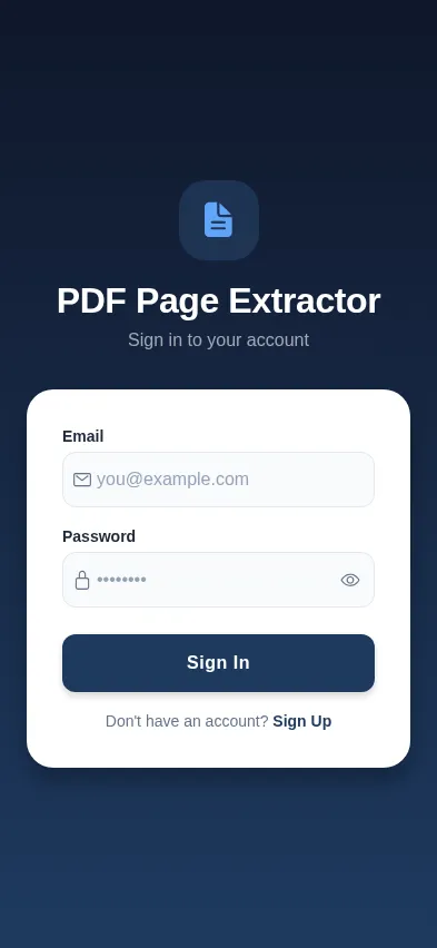 PDF Page Extractor