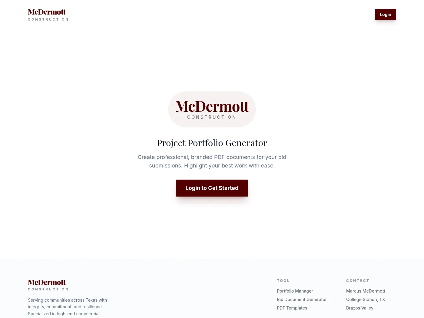 Branded PDF Project Portfolio