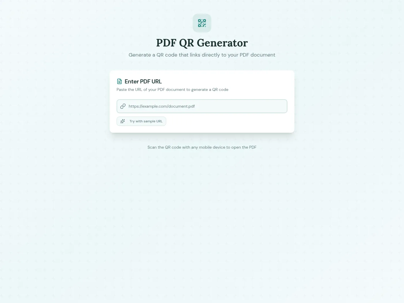 PDF QR Generator