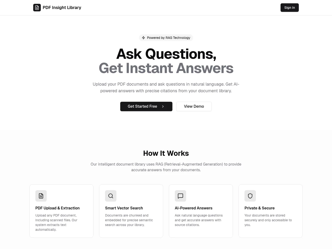 PDF Insight Library