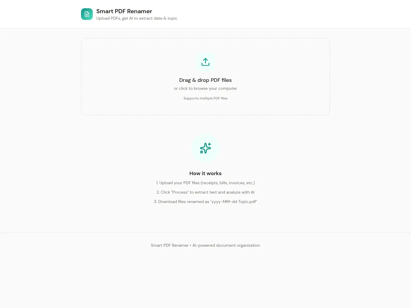 Smart PDF Renamer
