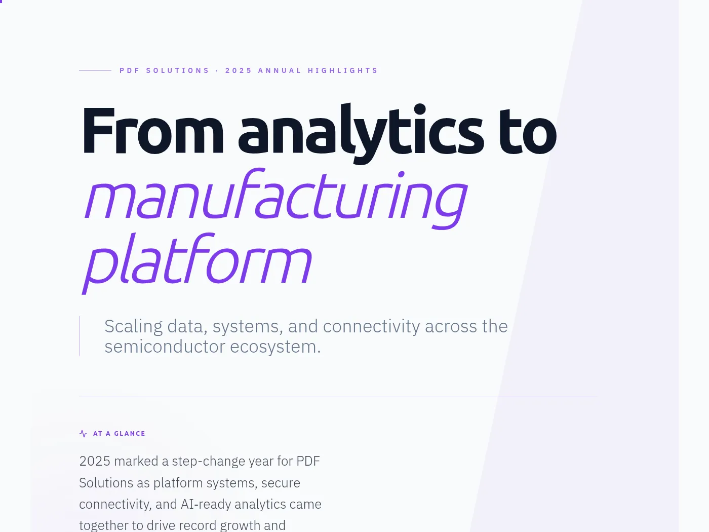 PDF Solutions Story Webpage