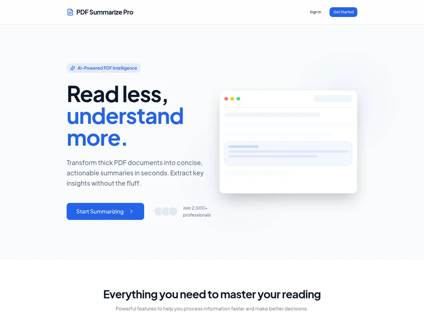 PDF Summarize Pro