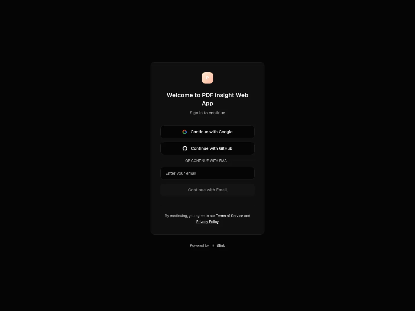 PDF Insight Web App