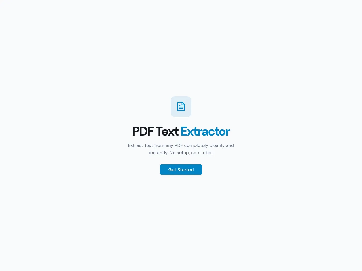 PDF Text Extractor