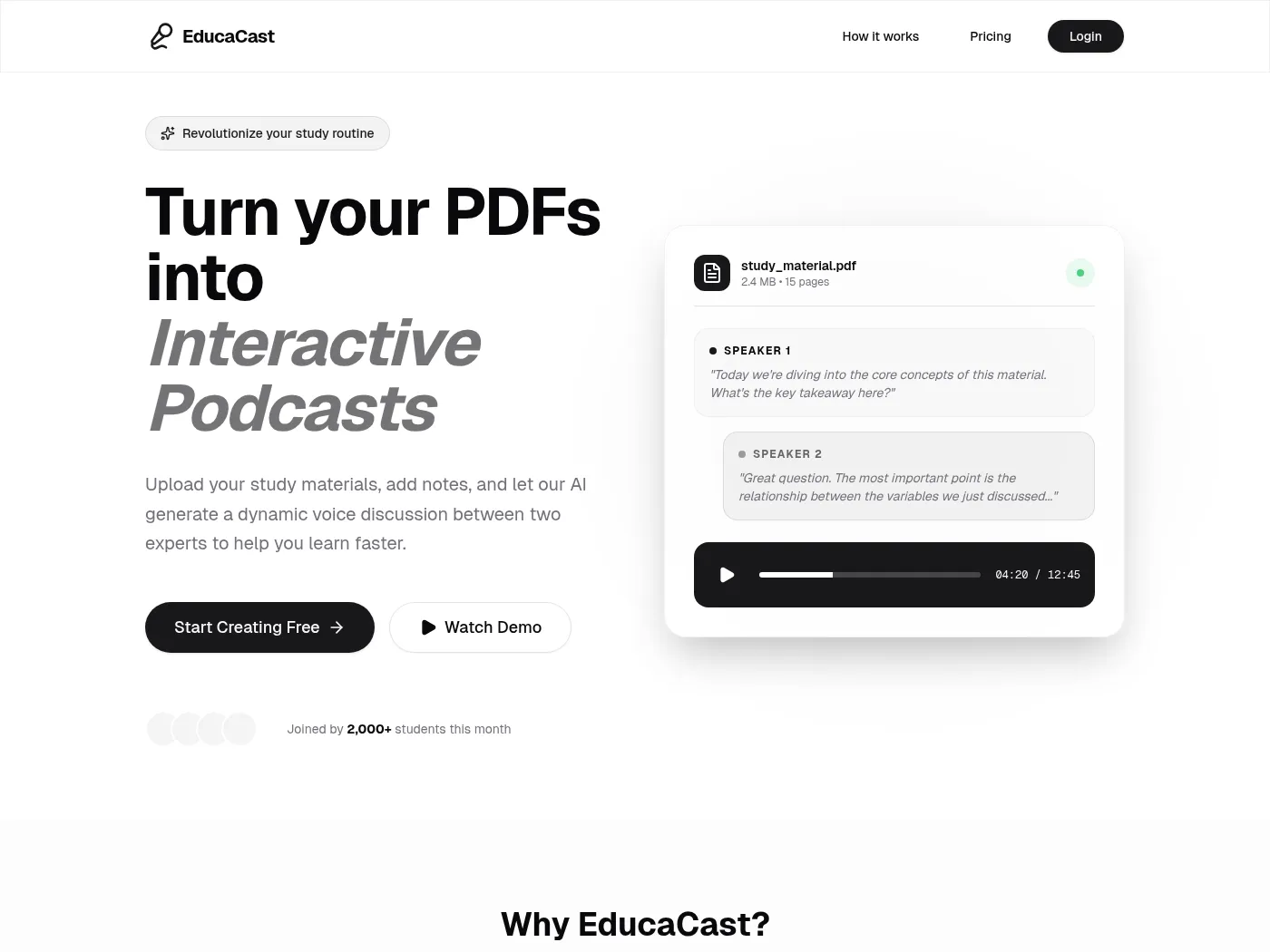 EducaCast PDF Learning