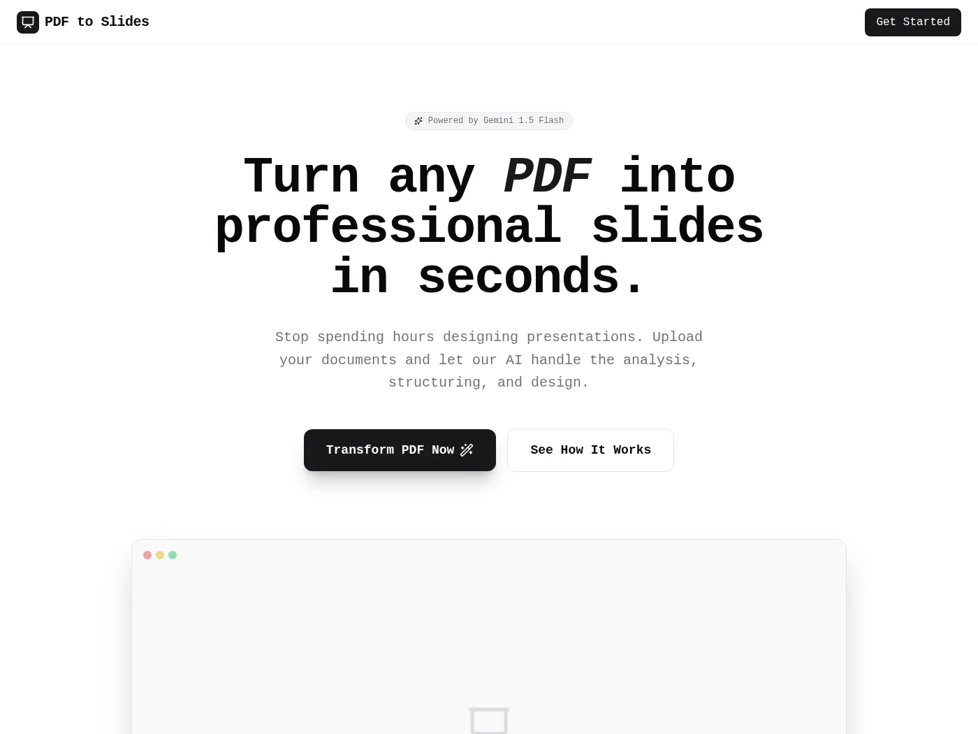 PDF to Slides AI