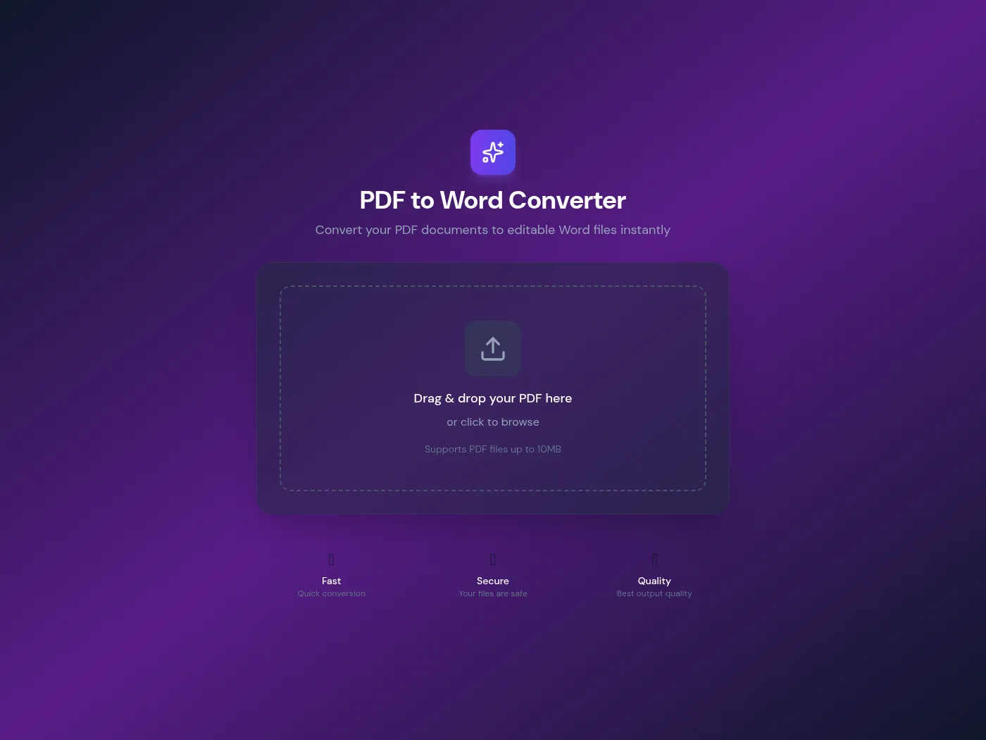 PDF2Word Converter