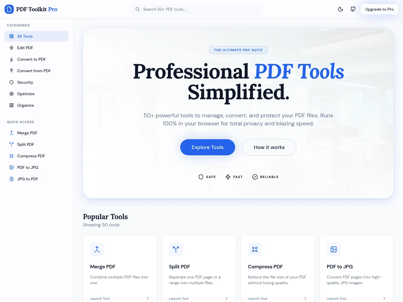 PDF Toolkit Pro