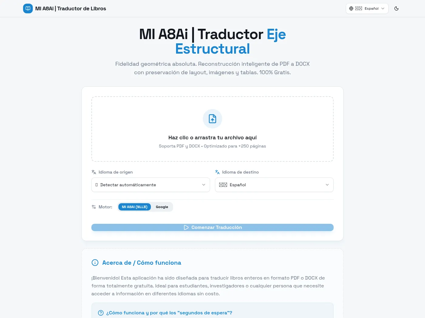 Traductor PDF Libre