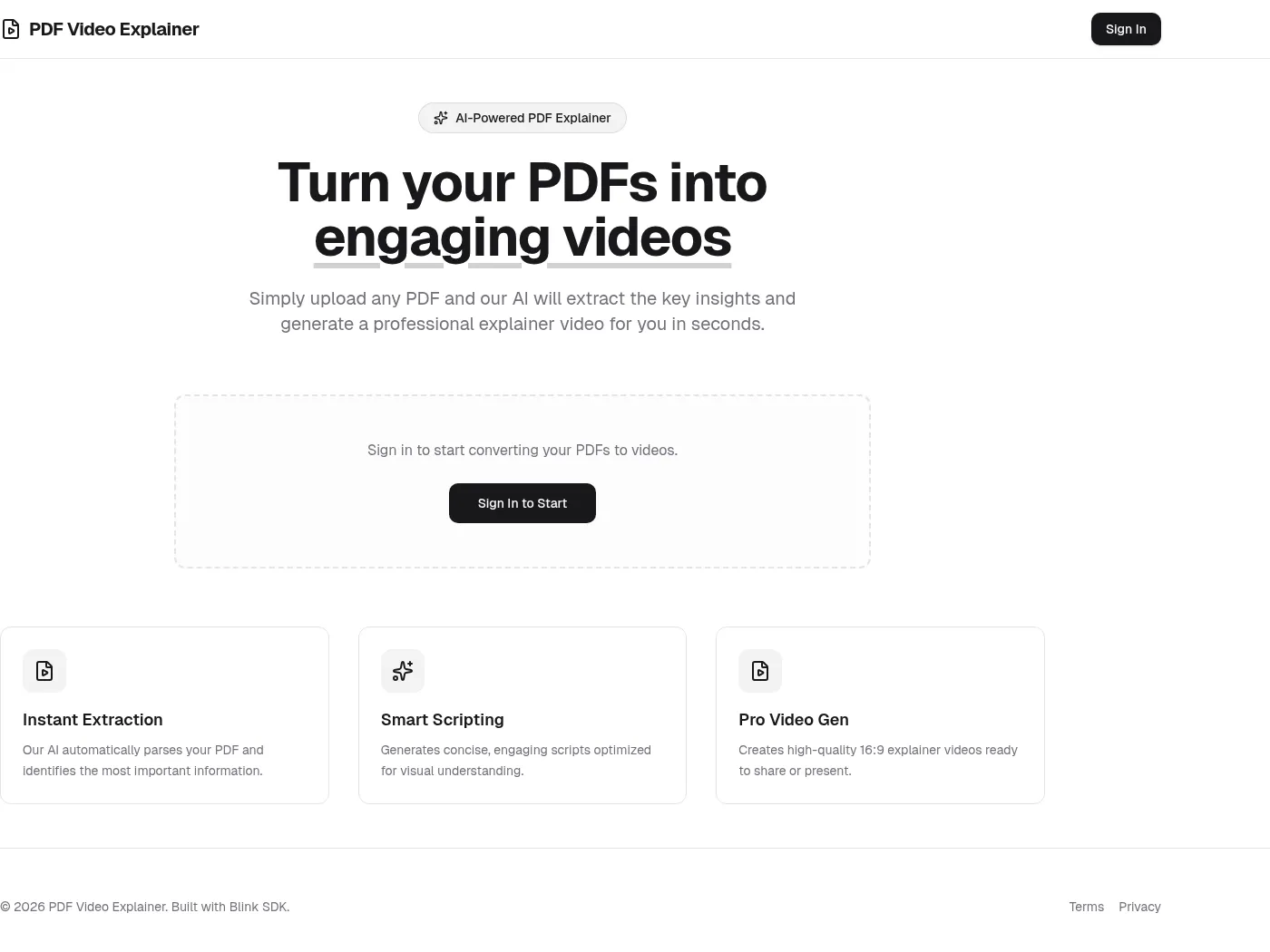 PDF Video Explainer