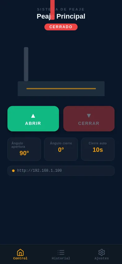 Peaje Control App
