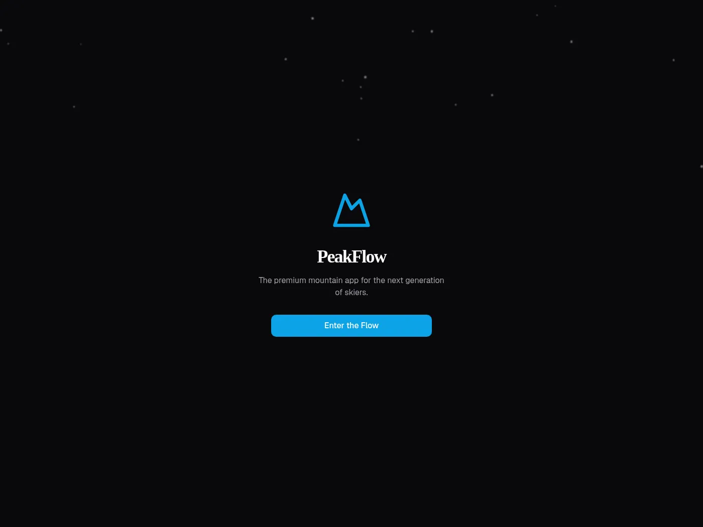 PeakFlow Ski App